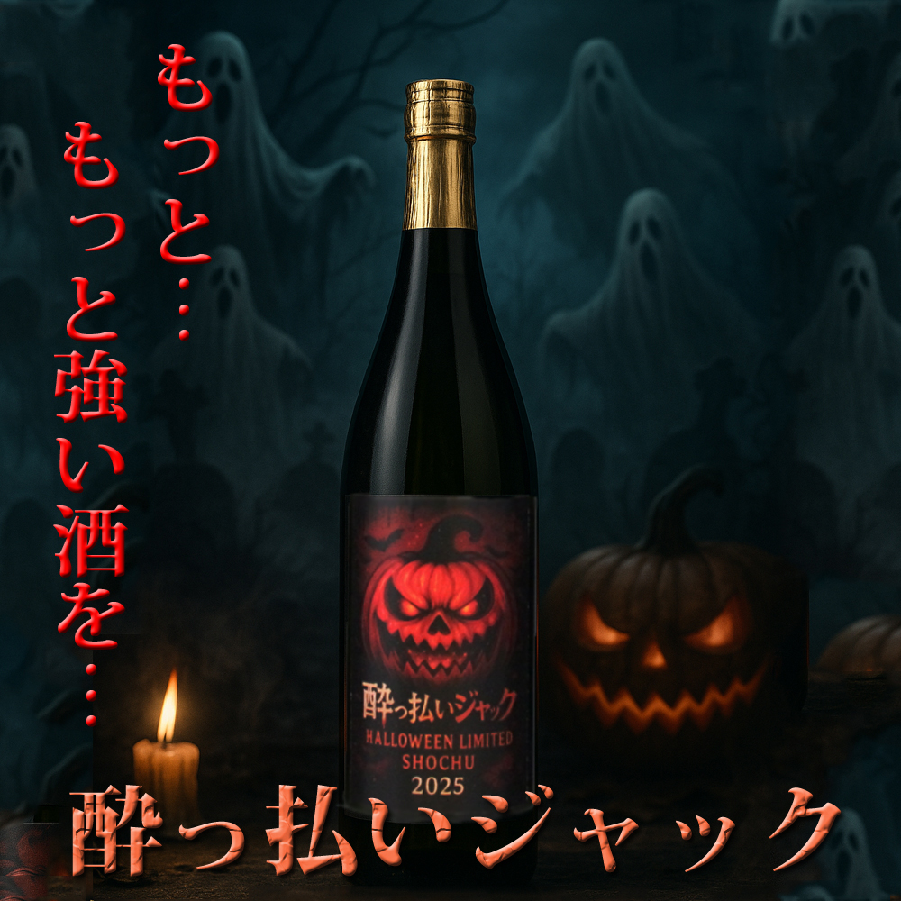 ハロウィン限定【酔っ払いジャック】金箔入り酒粕焼酎720ml